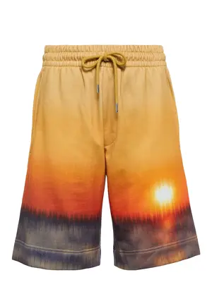 Dries Van Noten Printed Cotton Jersey Shorts - Multicoloured