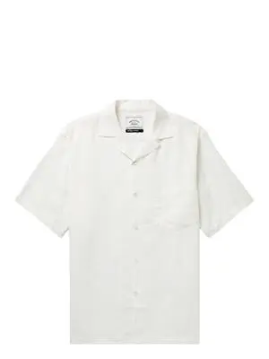 Portuguese Flannel Dogtown Convertible-collar Linen Shirt - White