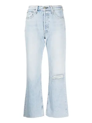 Rag & Bone Maya High-rise Cropped Jeans - Blue
