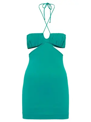 NENSI DOJAKA Cutout Mini Dress - Green