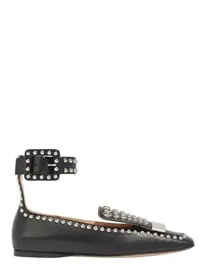 SERGIO ROSSI Sr1 Studded Leather Loafers - Black