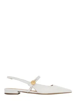 MADISON MAISON Slingback Ballerina Shoes - White