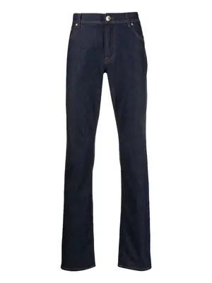 Corneliani Slim Cut Denim Jeans - Blue