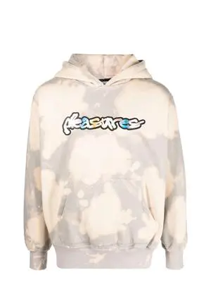PLEASURES Bleached-effect Hoodie - Grey
