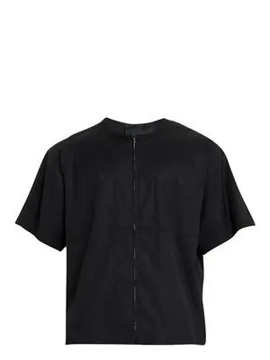3.1 Phillip Lim Zip-front Baseball Shirt - Black