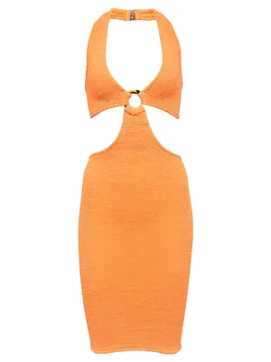 Hunza G Cecile Cutout Minidress - Orange