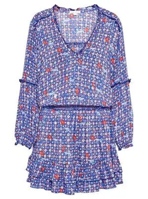 Poupette St Barth Poupette St Barth Ilona Printed Minidress Red