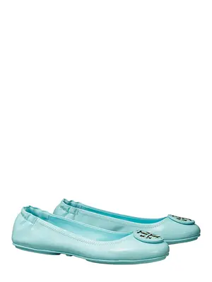 Tory Burch Tory Burch Minnie Travel Ballet Flats Light Blue