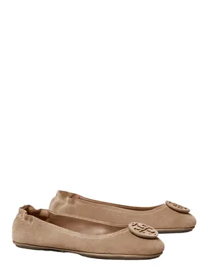 Tory Burch Tory Burch Minnie Travel Ballet Flats Rocky Pebble