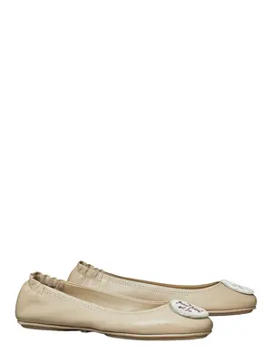 Tory Burch Tory Burch Minnie Travel Ballet Flats Tortora