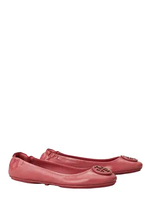 Tory Burch Tory Burch Minnie Travel Ballet Flats Washed Berry