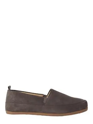 Mulo Suede Loafers - Brown
