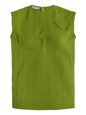 PRADA Jacquard Top With Bra Detail