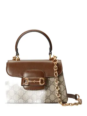Gucci Horsebit 1955 Mini Shoulder Bag Brown