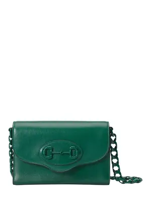 Gucci Horsebit 1955 Mini Shoulder Bag Green