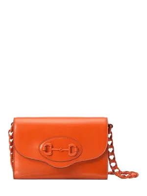 Gucci Horsebit 1955 Mini Shoulder Bag Orange