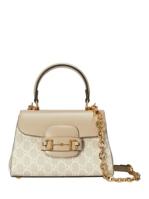 Gucci Horsebit 1955 Mini Shoulder Bag White