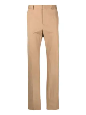Valentino Garavani Pressed-crease Cotton Chinos - Neutrals