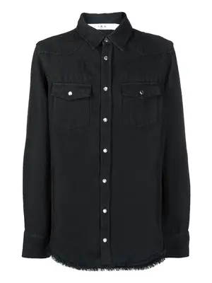 IRO PARIS Press-stud Fastening Detail Shirt - Black