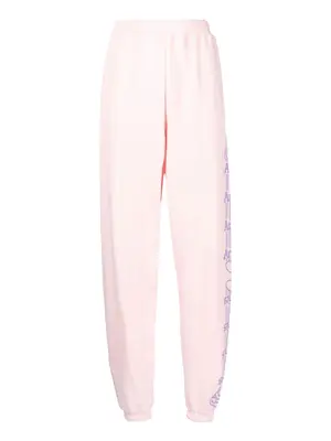 Aries Side Logo-print Track Pants - Pink
