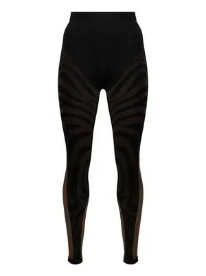 Wolford X Gcds Elegant Animalier Leggings - Black