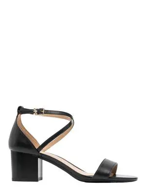 Michael Kors Serena Flex Leather Sandals - Black