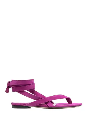 Attico Ankle-strap Flat Sandals - Purple