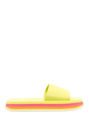 MSGM Chunky Flat Slides - Green