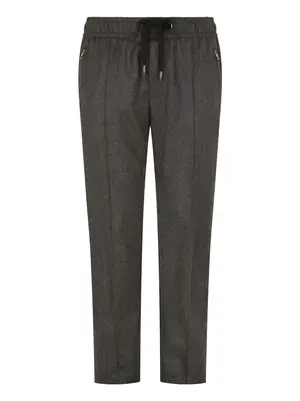 Dolce & Gabbana Virgin Wool Track Pants - Grey