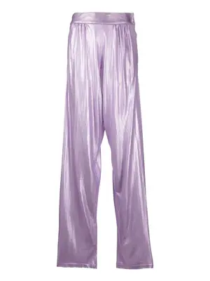 TOM FORD Lurex Wide-leg Trousers - Purple