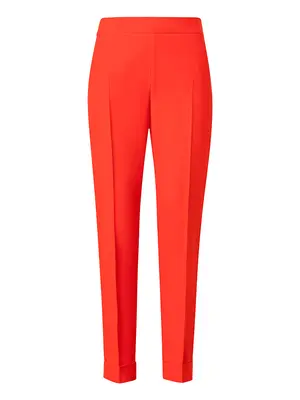 Akris Akris Chris Conical-Leg Crêpe Pants Cadmium