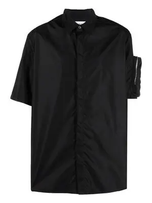 AMBUSH Short-sleeved Zip-pocket Shirt - Black