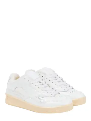 JIL SANDER Leather Sneakers - White