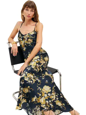 REFORMATION Reformation Parma Silk Dress Divinity