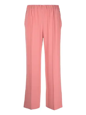 Alberto Biani Cropped Wide-leg Trousers - Pink