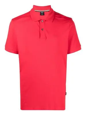 BOSS Embroidered Logo Polo Shirt - Red