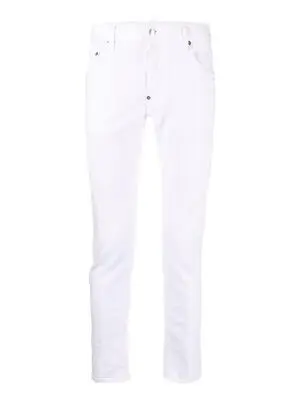 Dsquared2 Bull Slim-fit Straight Jeans - White