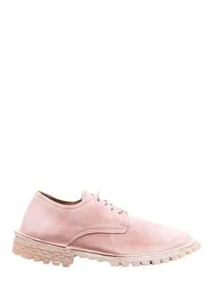 Moma Lace-up Round-toe Shoes - Pink