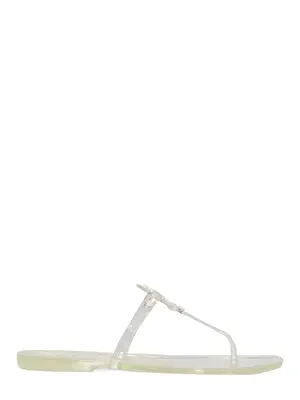 Tory Burch Mini Miller Jelly Flip Flops Neutrals