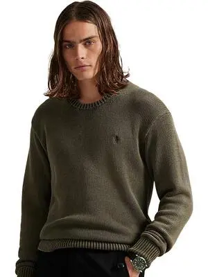 Ralph Lauren Garment-dyed Cotton Sweater - Company Olive