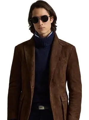 Ralph Lauren The RL67 Suede Jacket Dark Beech