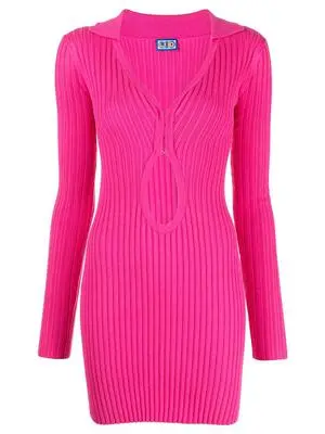 Lhd Vida Cut-out Mini Dress - Pink