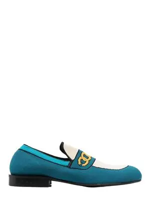 Marni Almond-toe Knitted Loafers - Blue