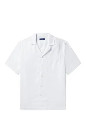 Frescobol Carioca Angelo Camp-collar Linen Shirt - White