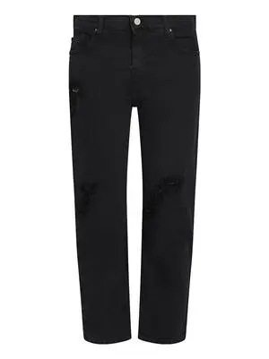 IRO PARIS IRO Navrick Distressed Mid-Rise Slim-Leg Jeans