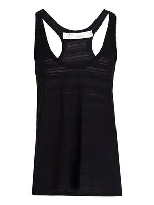 IRO PARIS Mollie Slub Cotton-jersey Tank - Black