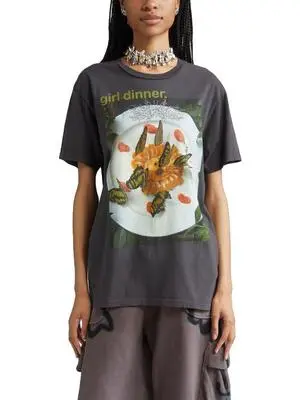 Collina Strada Collina Strada Oversize Graphic T-Shirt Girl Dinner
