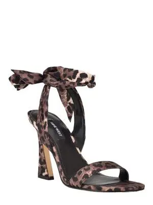 Nine West Nine West Kelsie Ankle-Tie Sandal Medium Brown