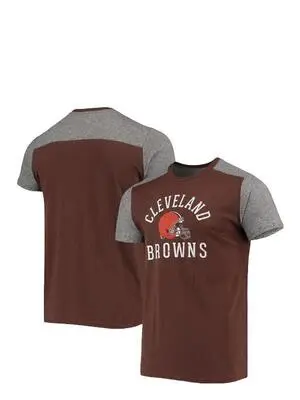 MAJESTIC THREADS Gray Cleveland S Field Goal Slub T-shirt - Brown