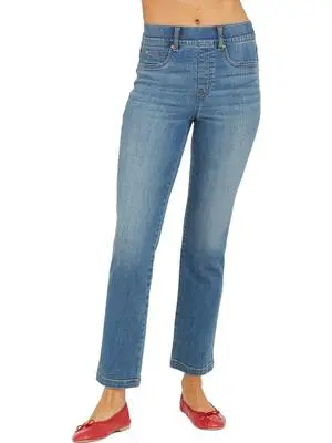Spanx Straight Leg Ankle Jeans Vintage Indigo
